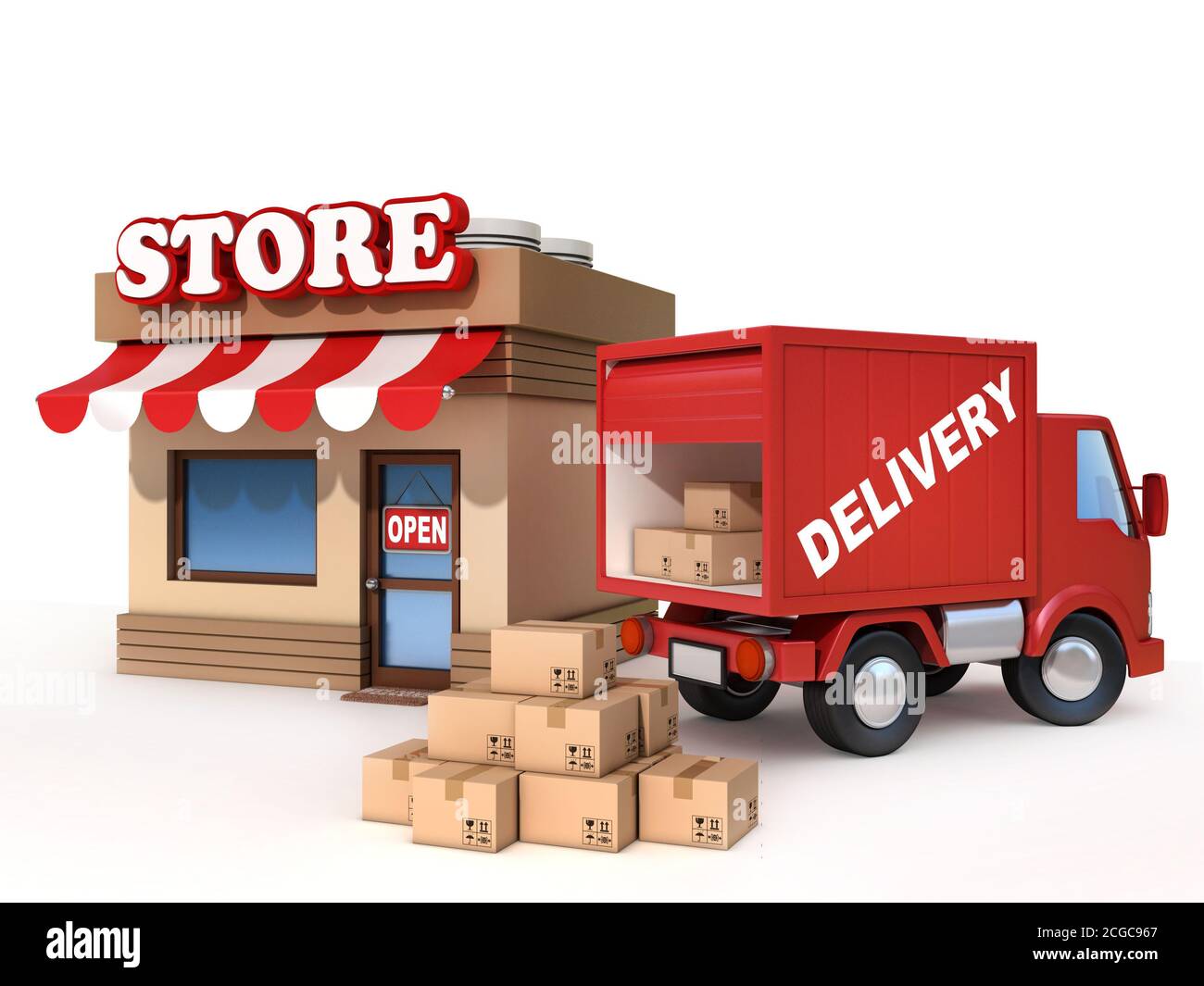 Commerce express delivery free Cut Out Stock Images & Pictures - Alamy