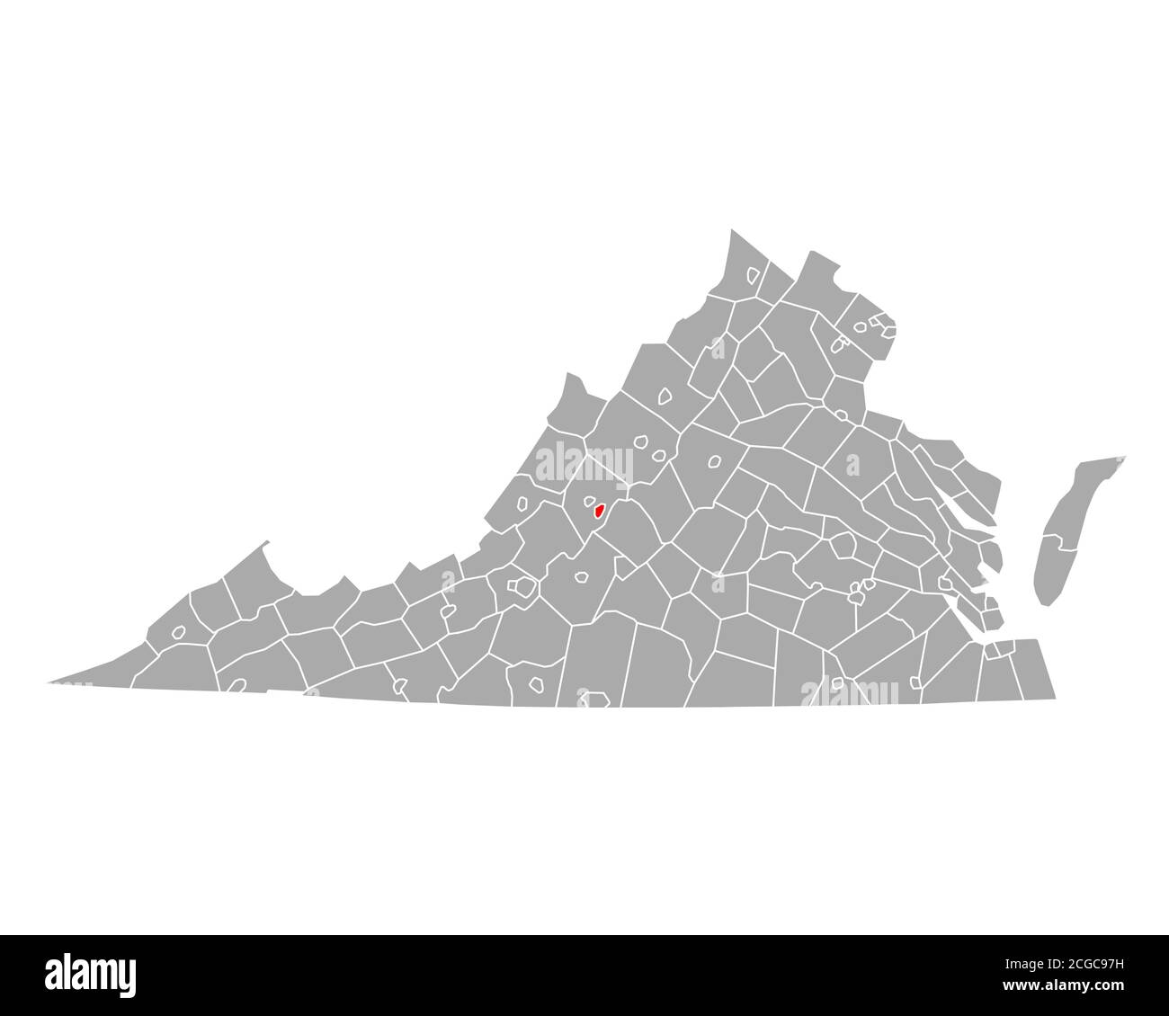 Map of Buena Vista in Virginia Stock Photo - Alamy