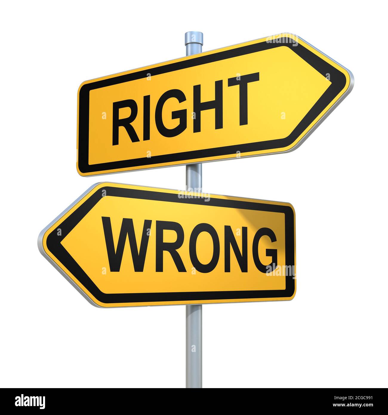 Right wrong signs hi-res stock photography and images - Alamy
