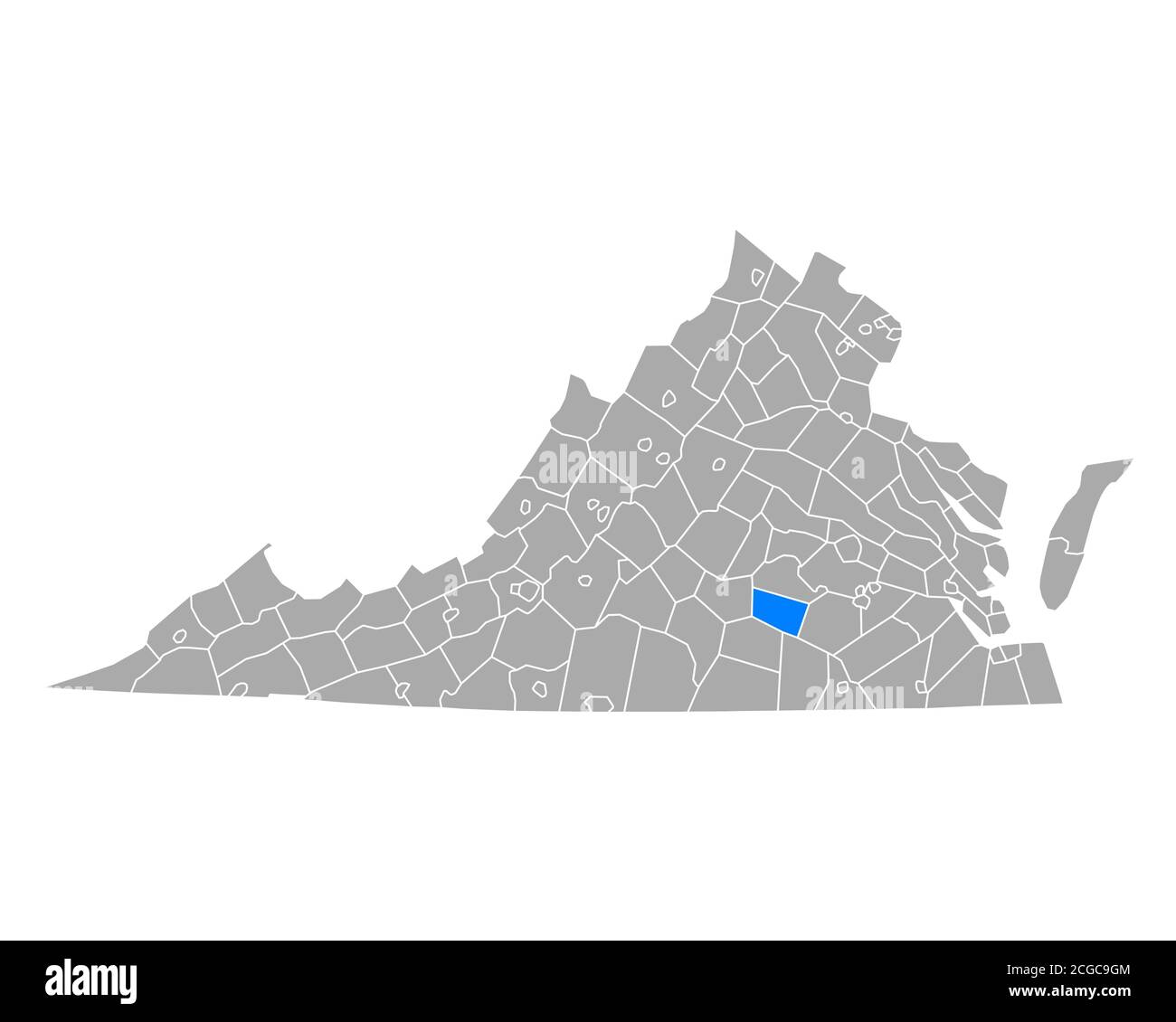 Map of Nottoway in Virginia Stock Photo - Alamy