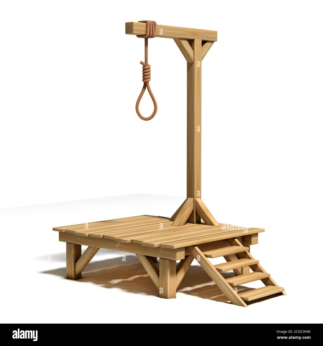 Rope execution illustration Cut Out Stock Images & Pictures - Alamy