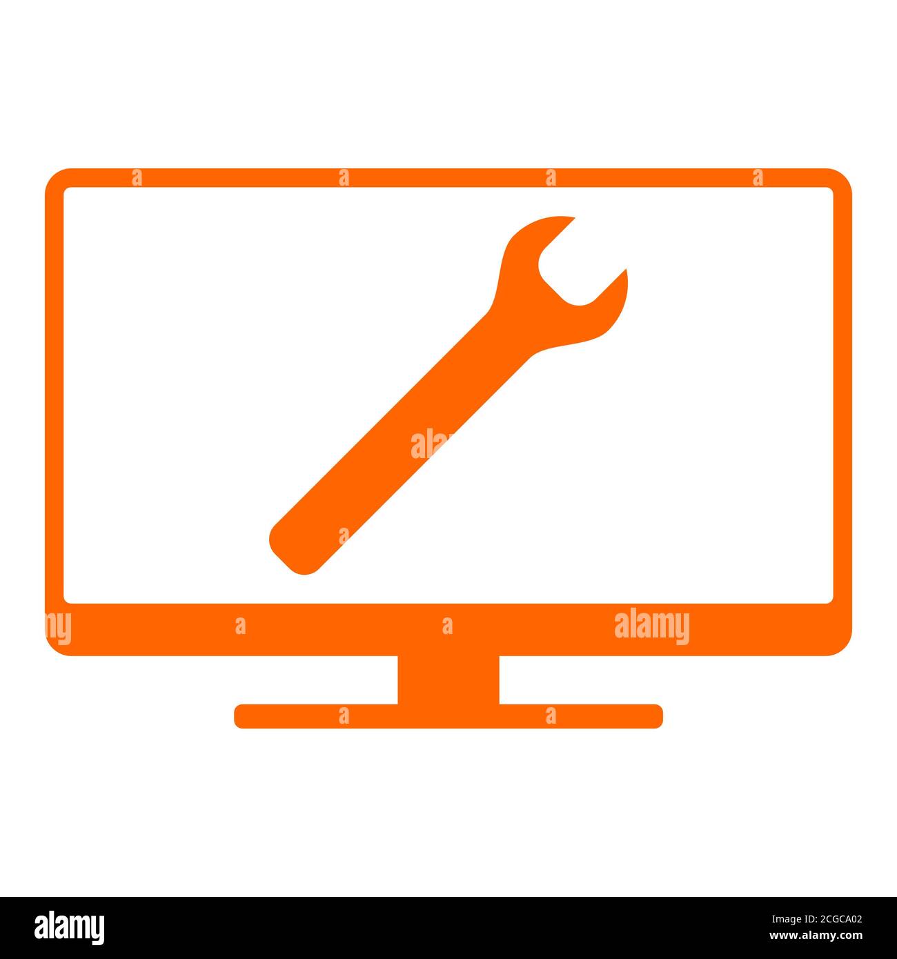 Wrench and screen Stock Photo - Alamy
