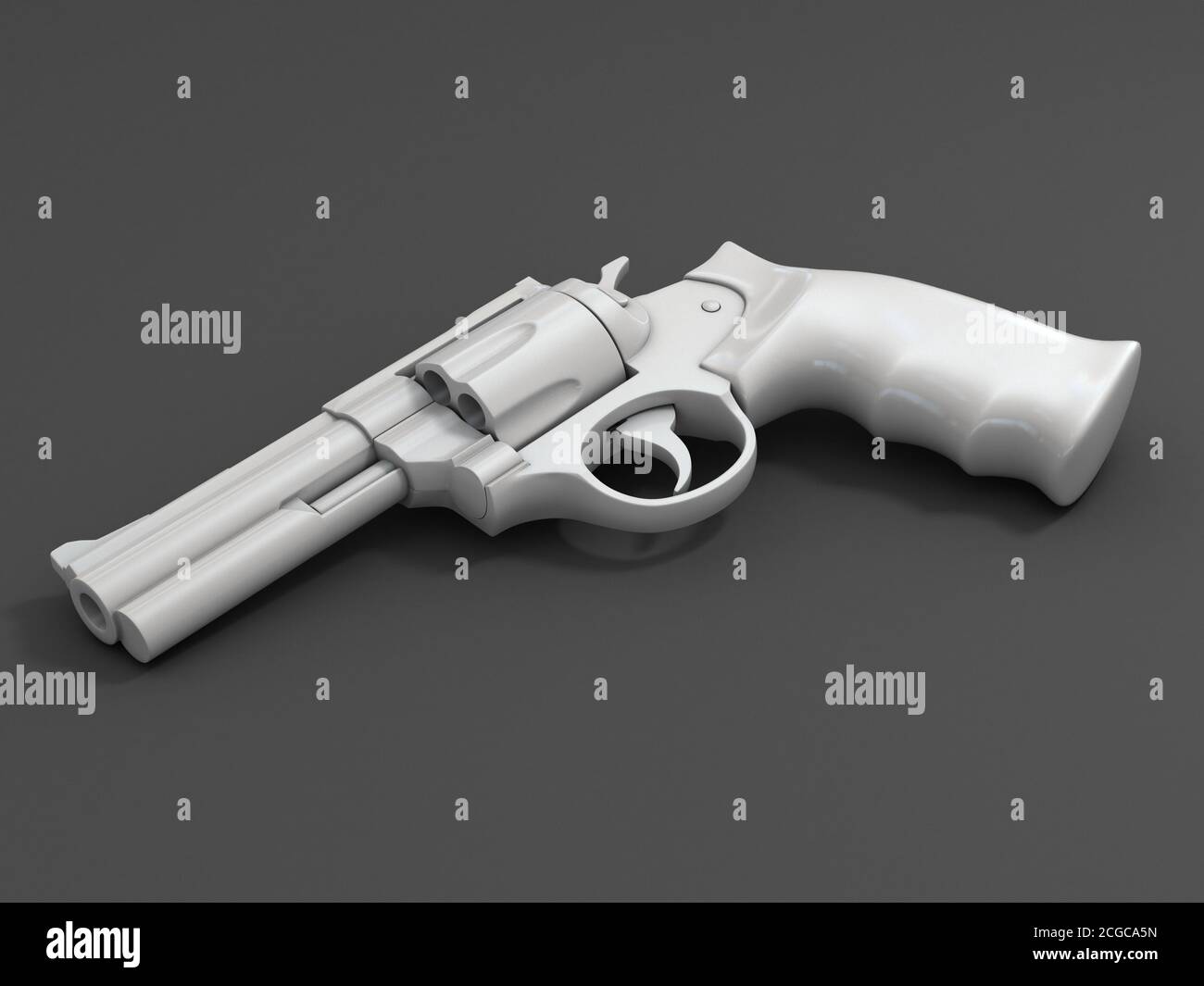 3d printed plastic gun on gray background Stock Photo - Alamy
