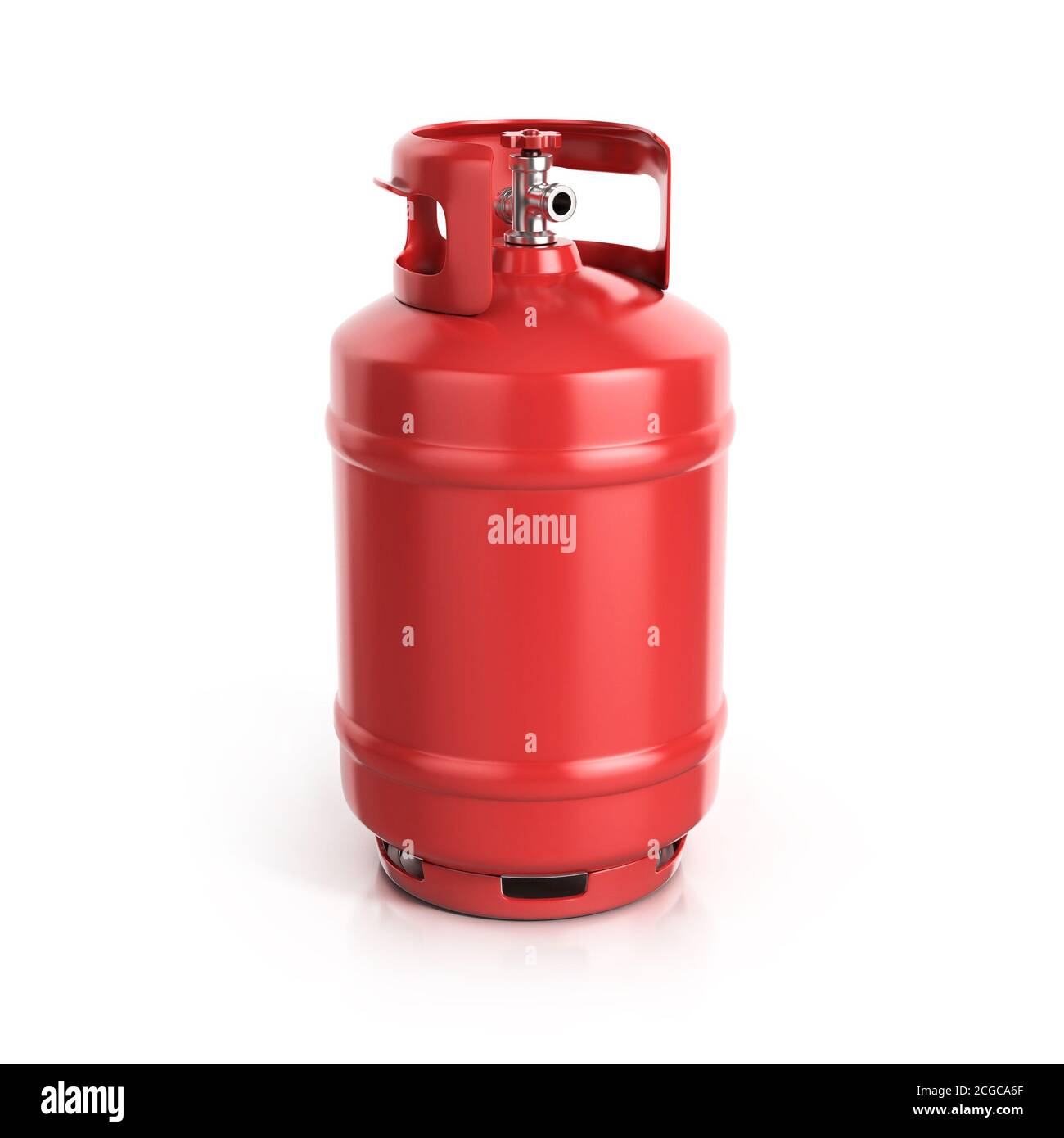 red propane cylinder with compressed gas Stock Photo - Alamy