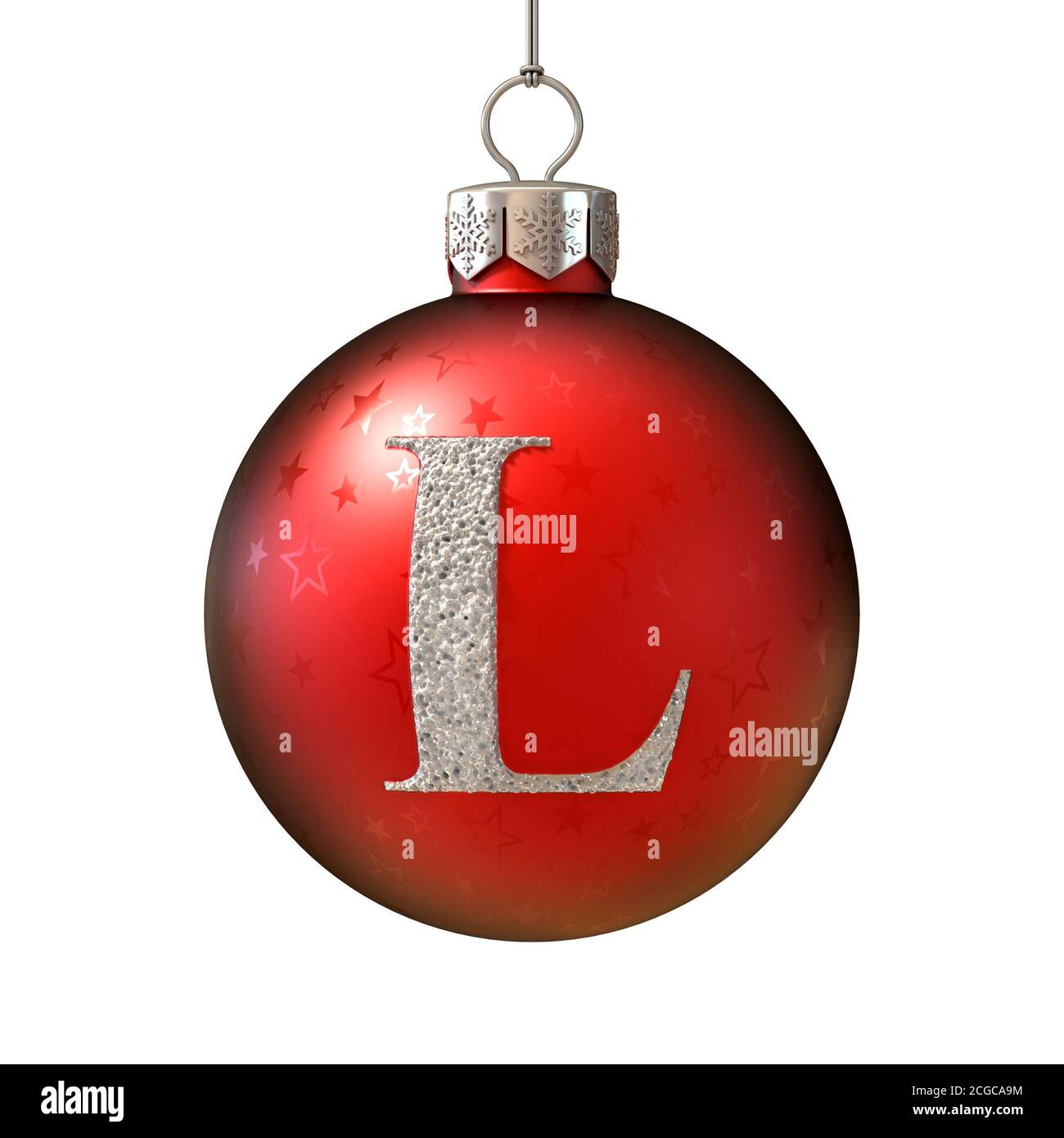 Circle Initial L Christmas