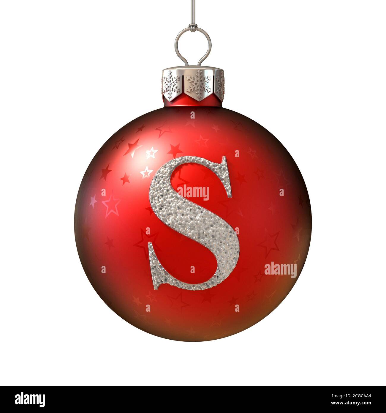 Christmas ball font letter S Stock Photo - Alamy
