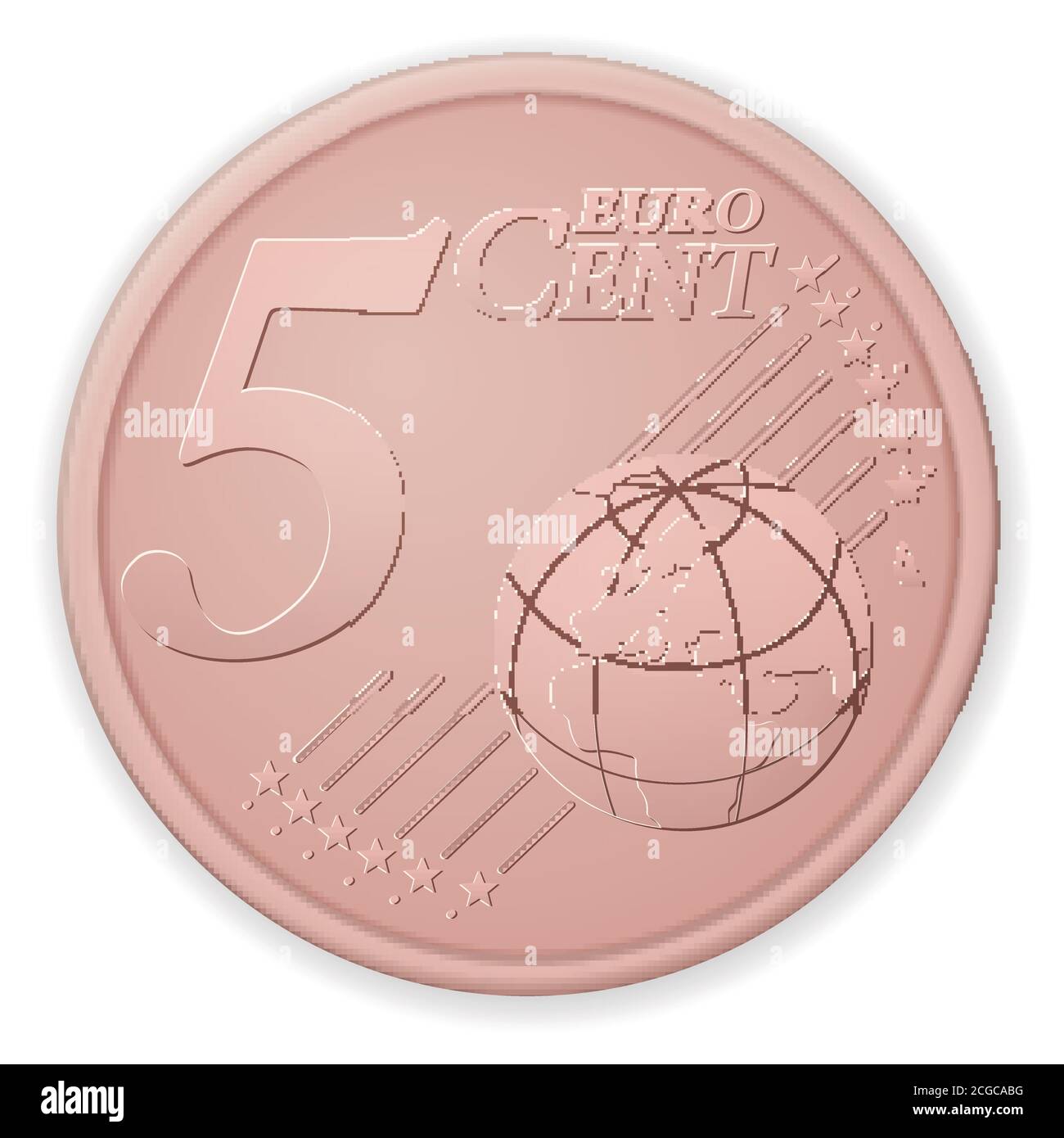 Euro 5 cent Stock Vector Images - Alamy