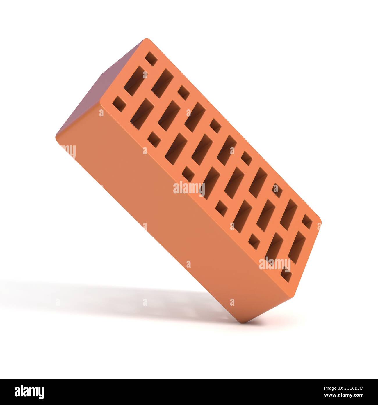 brick isolated on white background Stock Photo - Alamy
