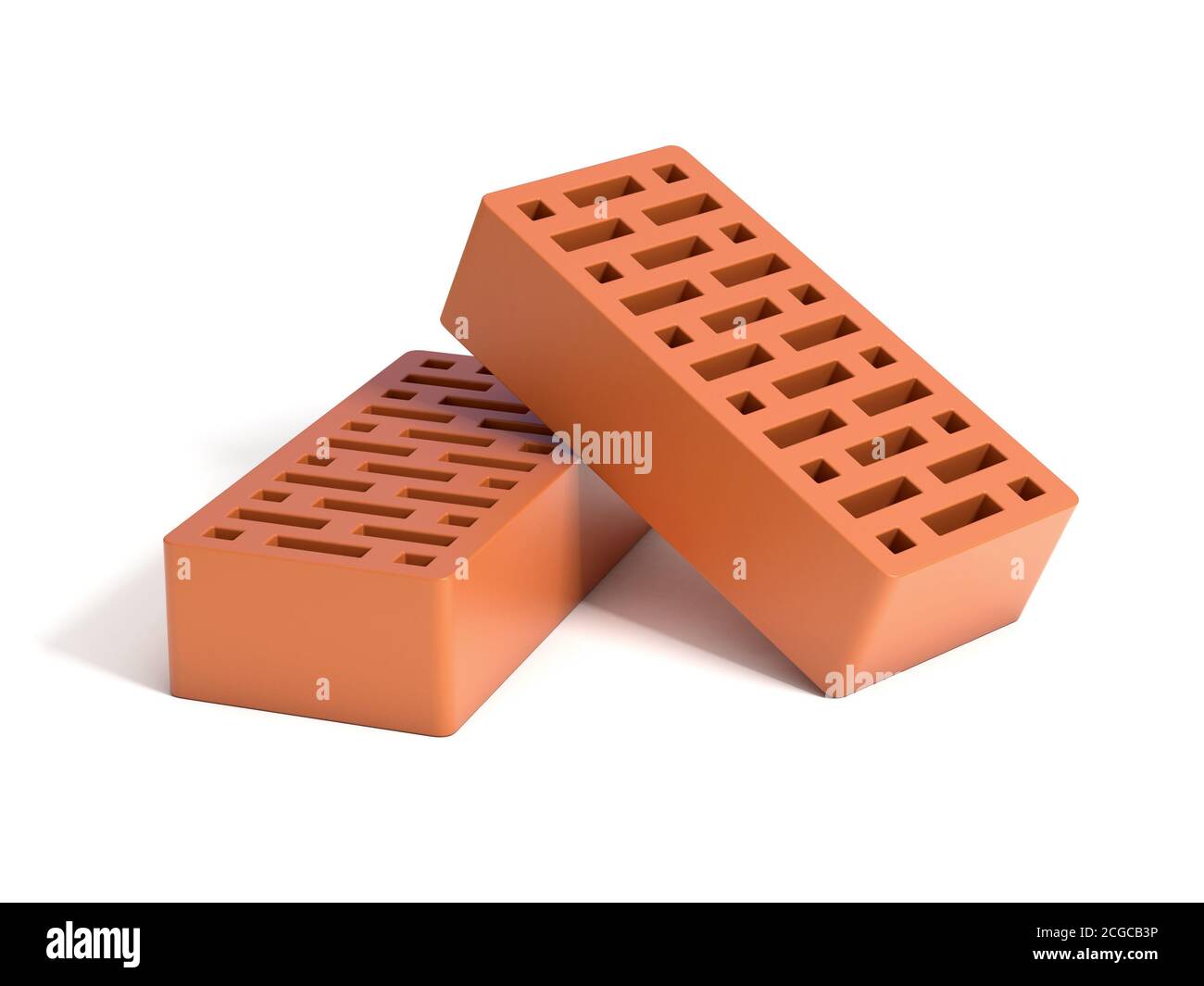 bricks isolated on white background Stock Photo - Alamy