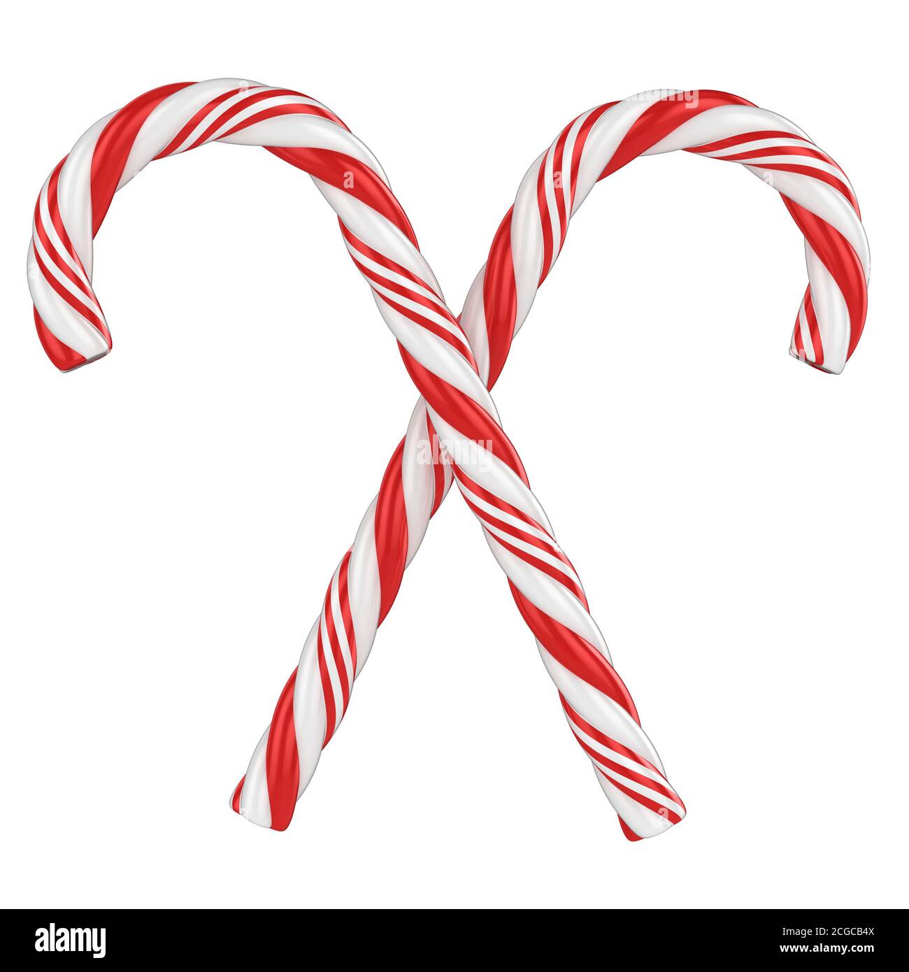 candy cane isolated on a white background Stock Photo - Alamy