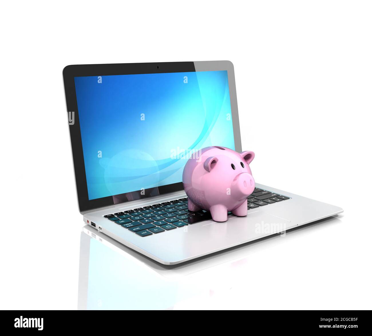 Internet banking on screen Cut Out Stock Images & Pictures - Alamy
