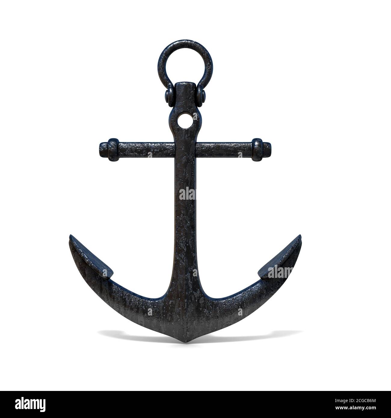 Black anchor icon isolated on Cut Out Stock Images & Pictures - Alamy