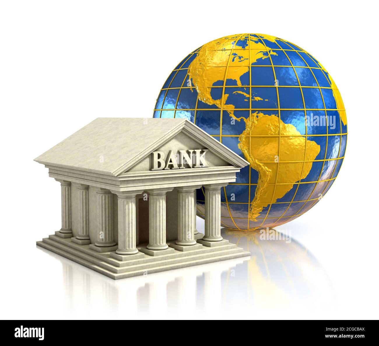 world bank concept, 3d rendering Stock Photo - Alamy