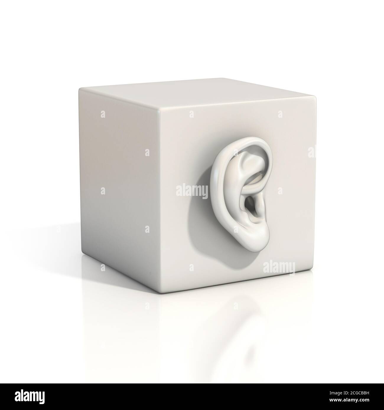 human ear abstract 3d illustration Stock Photo - Alamy