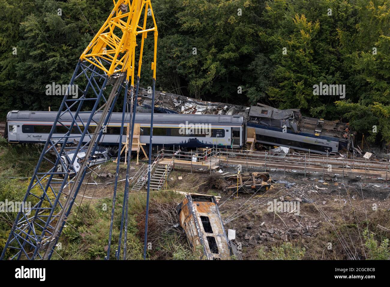 Stonehaven train crash hi-res stock photography and images - Alamy