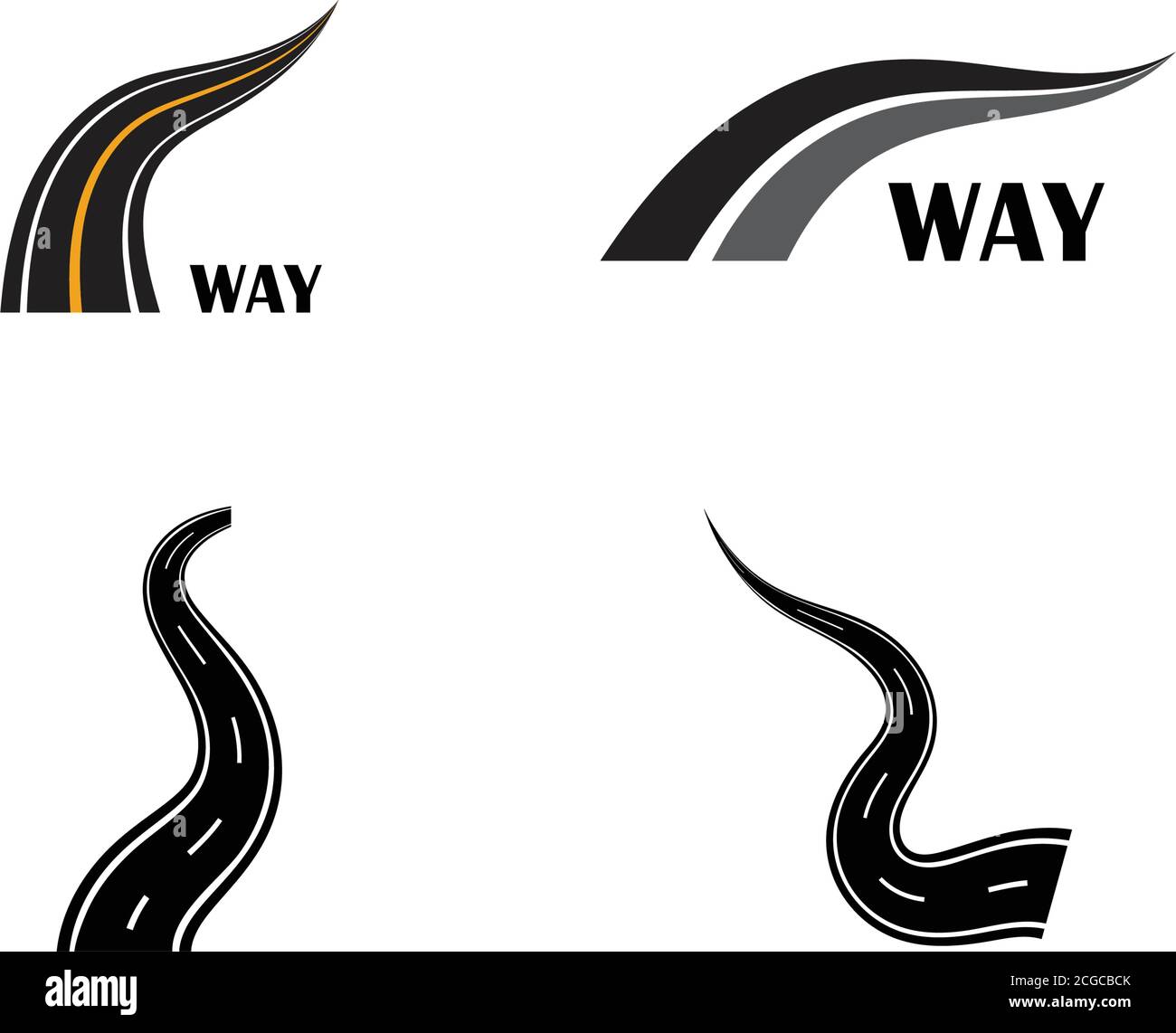 way logo vector template illustration Stock Vector Image & Art - Alamy