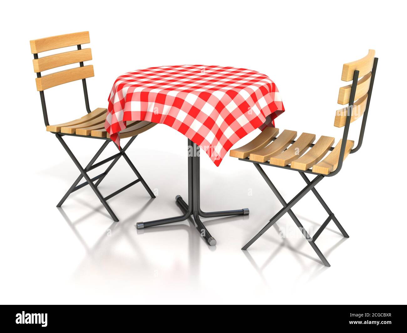 Vintage set table chairs Cut Out Stock Images & Pictures - Alamy