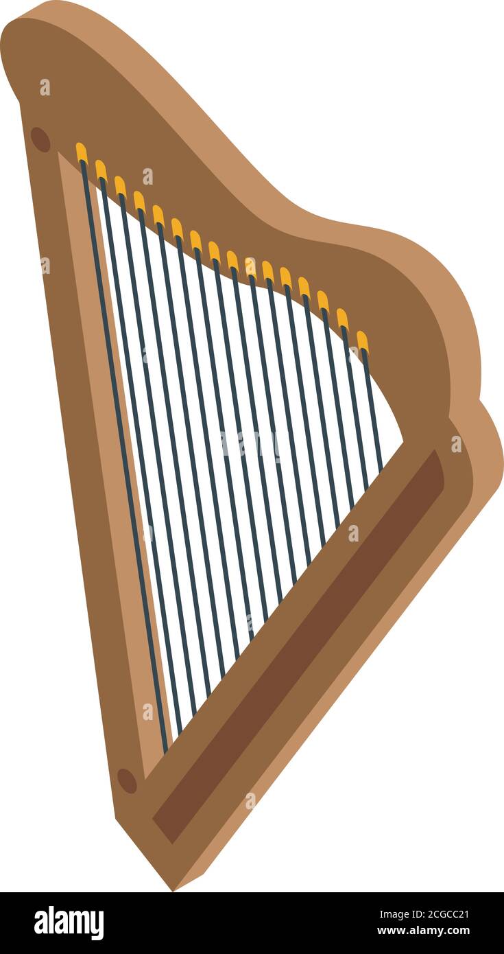 Greek harp icon, isometric style Stock Vector Image & Art - Alamy