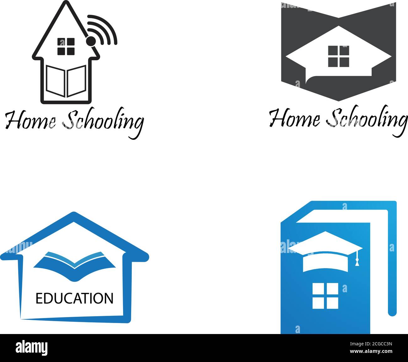home schooling education vector illustration design Stock Vector Image ...