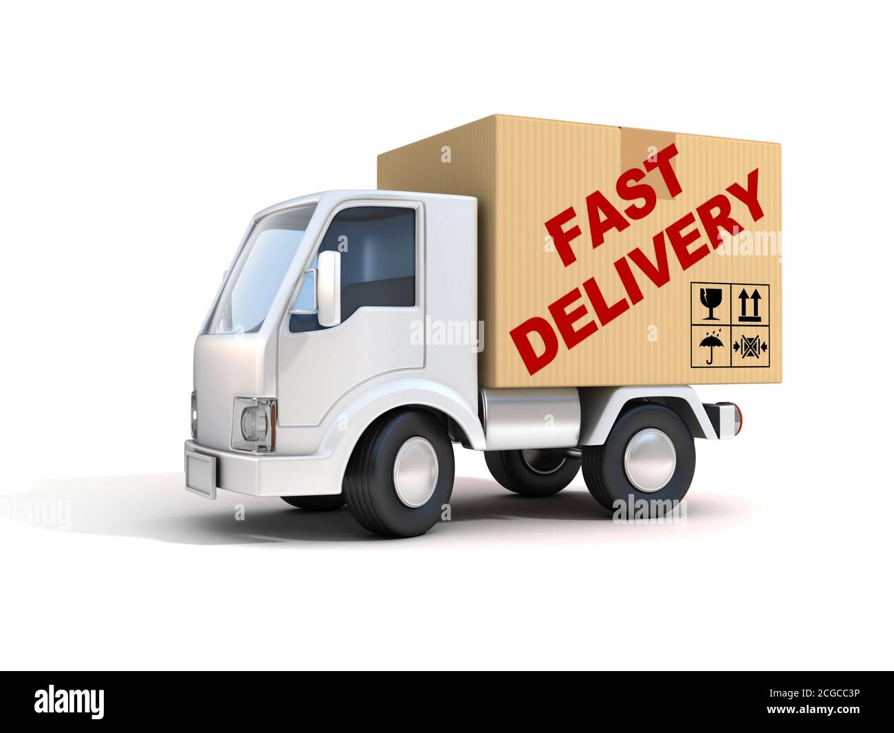 Cargo van cardboard box Cut Out Stock Images & Pictures - Alamy