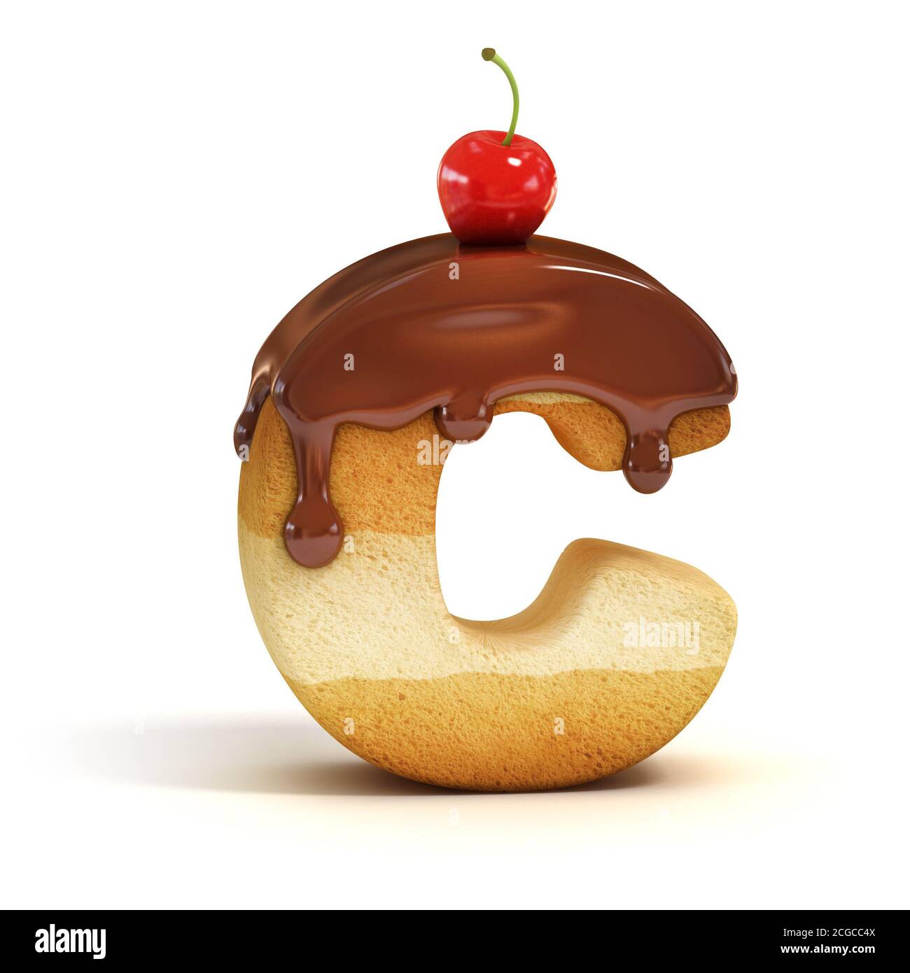 cake 3d font letter C Stock Photo - Alamy
