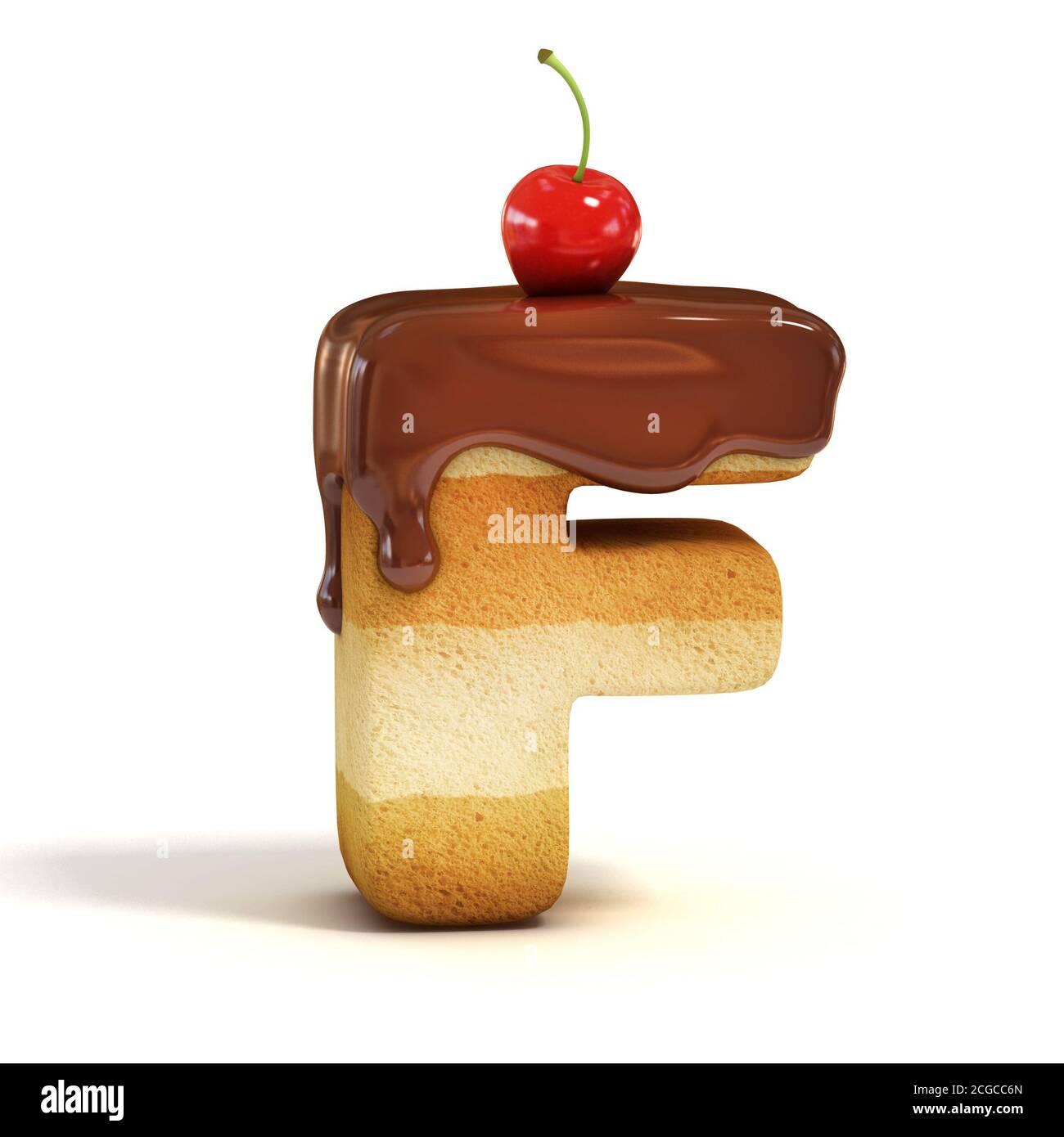 cake 3d font letter F Stock Photo - Alamy