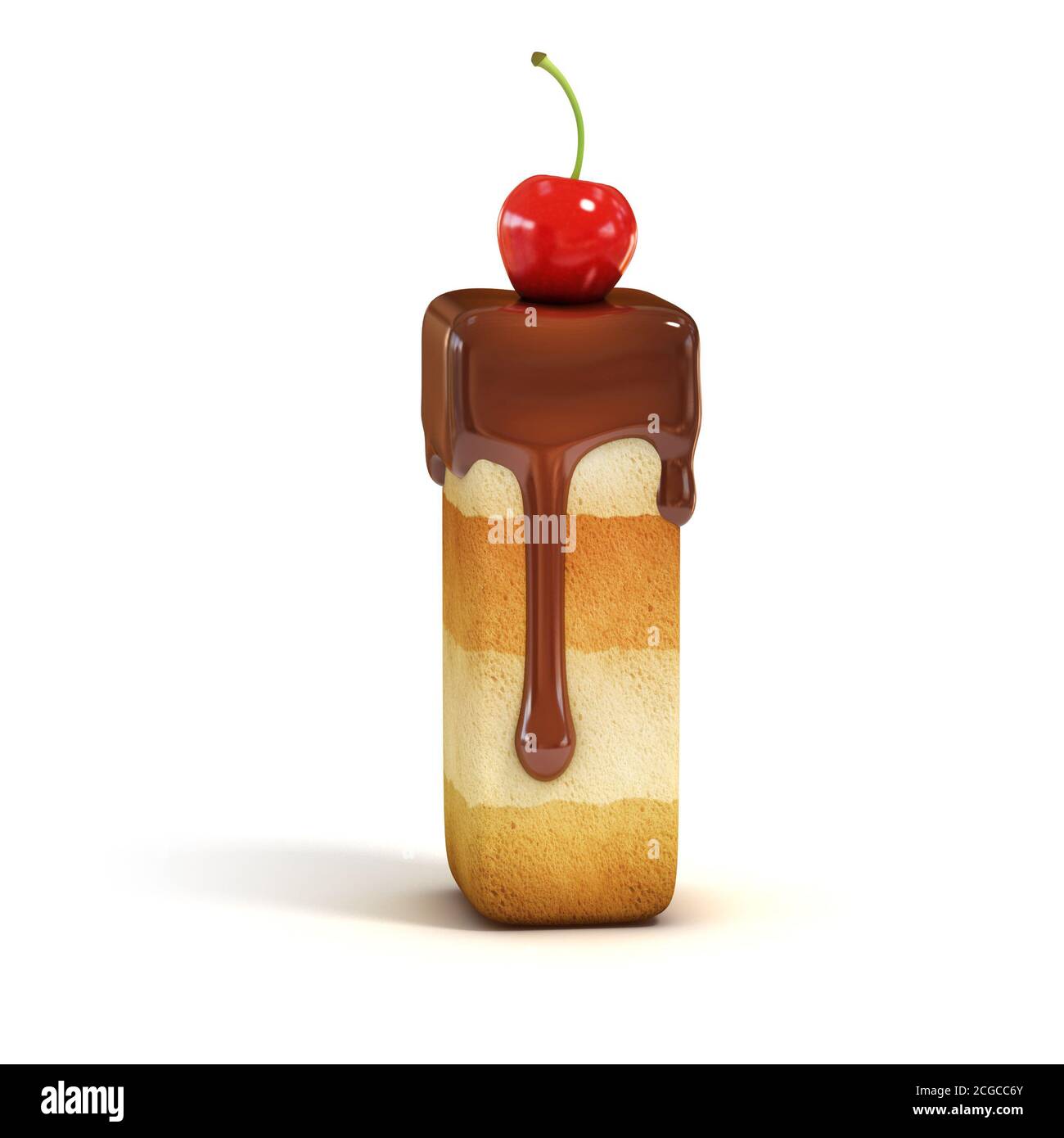 cake 3d font letter I Stock Photo - Alamy