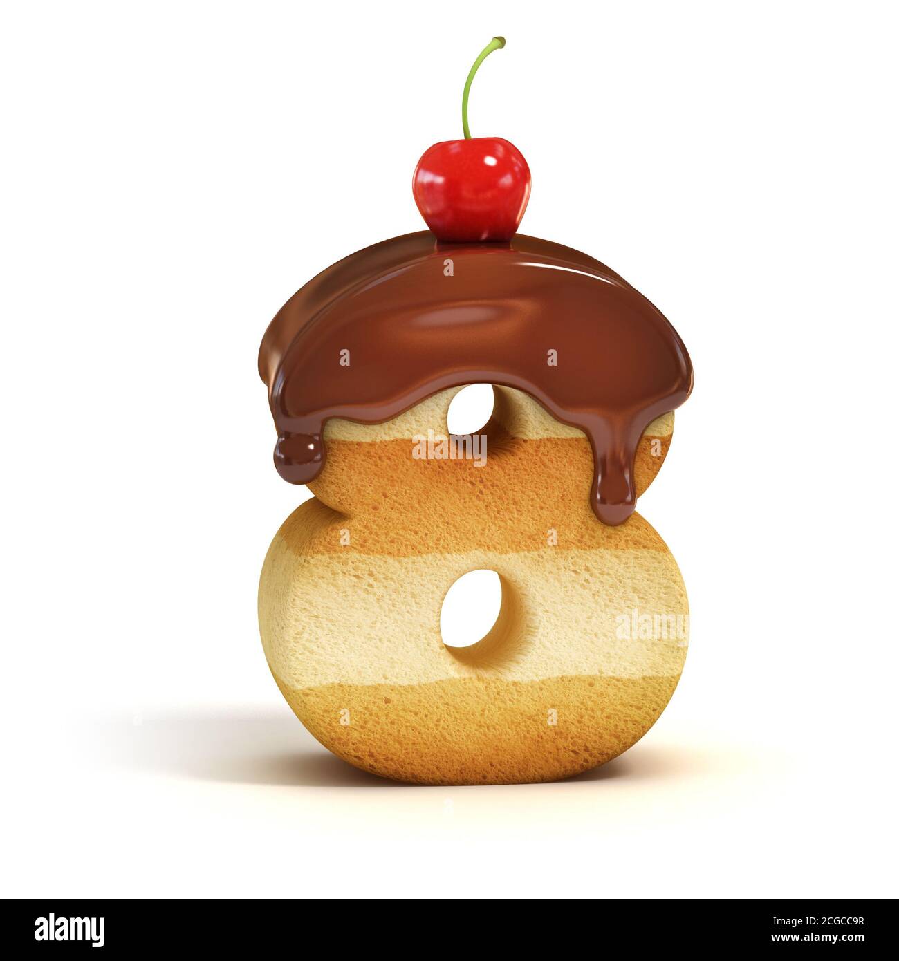 Number eight cartoon character hi-res stock photography and images - Alamy