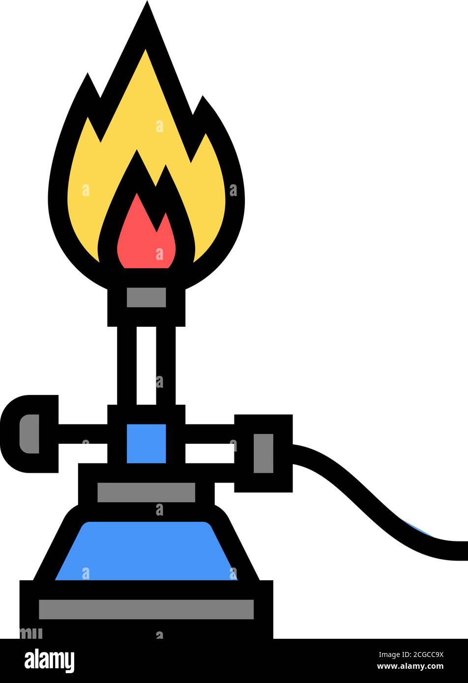 burner equipment color icon vector isolated illustration Stock Vector ...
