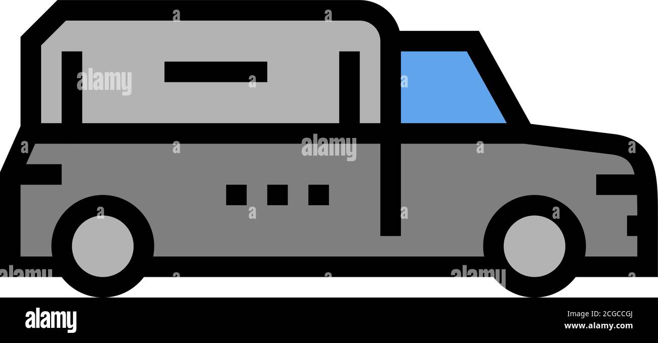 hearse car color icon vector isolated illustration Stock Vector Image ...