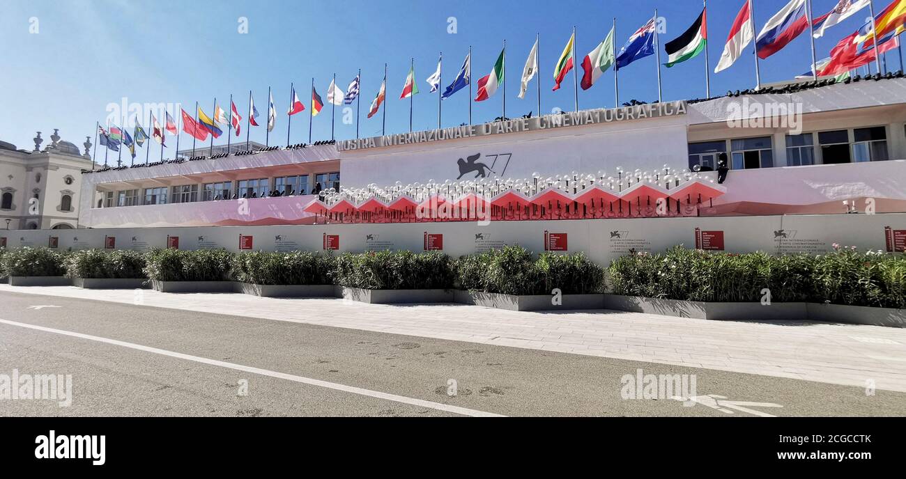 MOSTRA VENICE FILM FESTIVAL IS OPENING DESPITE CORONAVIRUS Stock Photo ...
