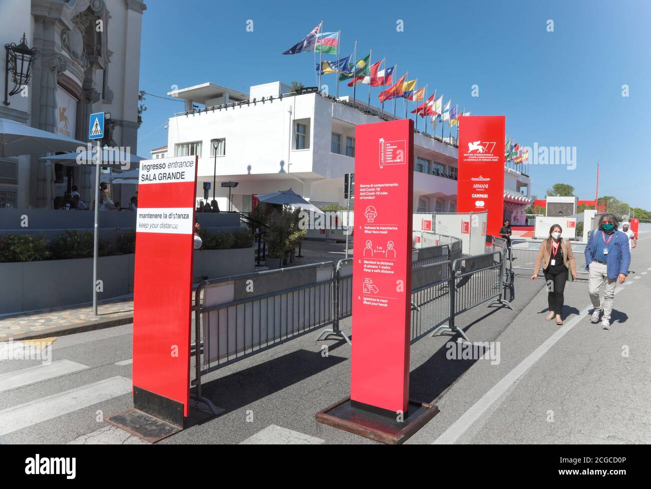 MOSTRA VENICE FILM FESTIVAL IS OPENING DESPITE CORONAVIRUS Stock Photo ...