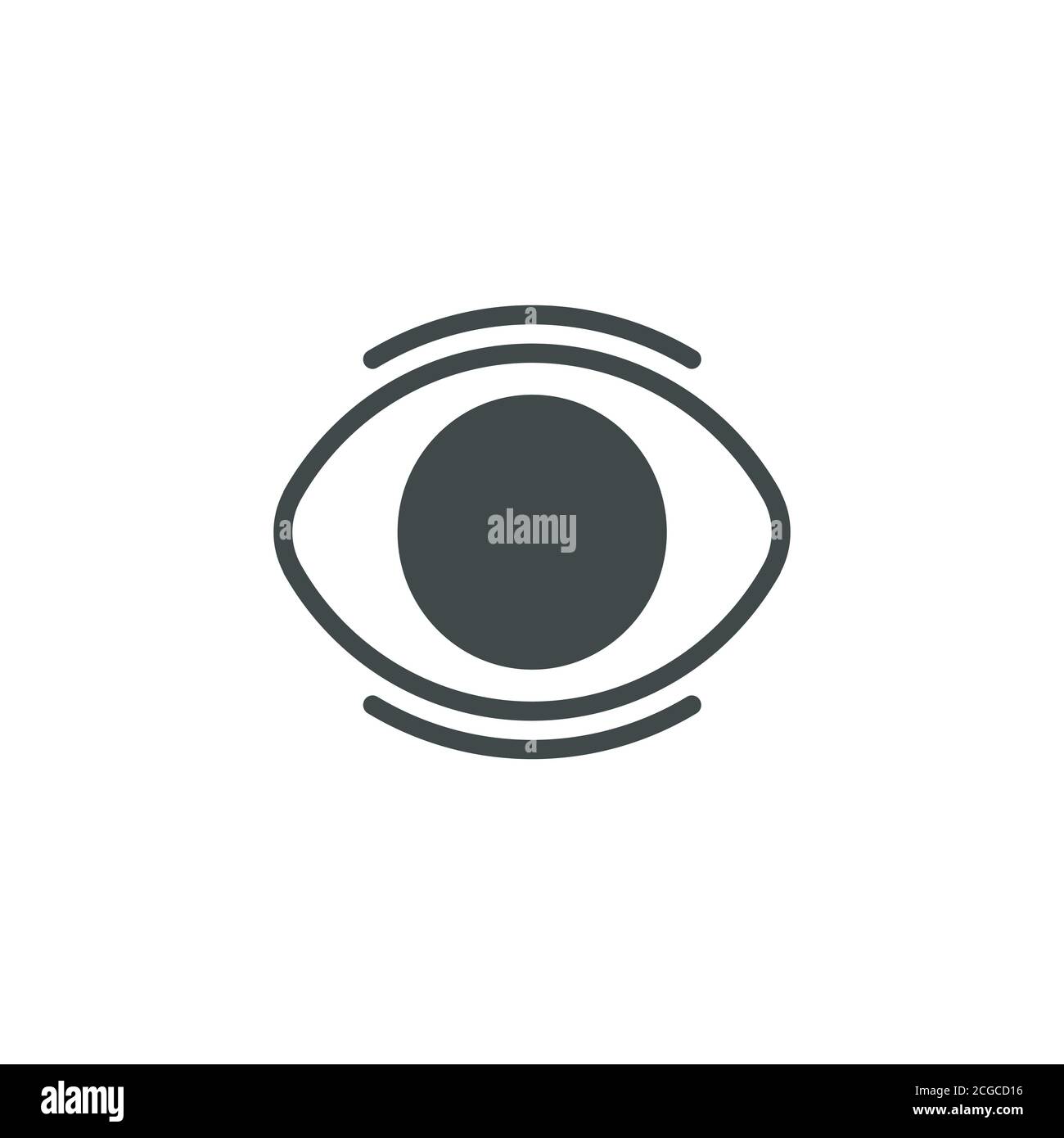 Eye icon, look sign, eyeball sight illustration. Stock vector ...