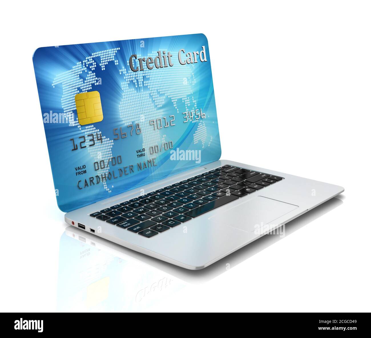 e-commerce, online shopping - laptop and credit card Stock Photo - Alamy
