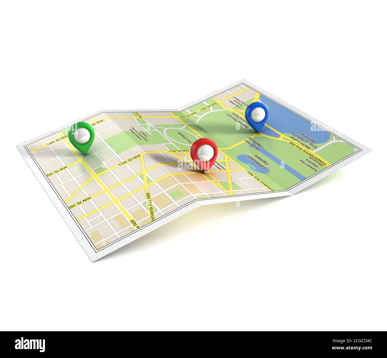 Realistic 3d pointer of map hi-res stock photography and images - Alamy