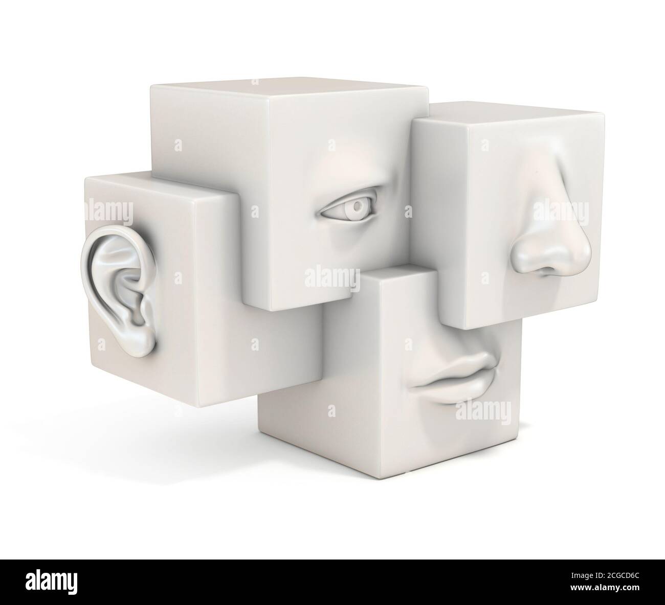 Abstract eye mouth Cut Out Stock Images & Pictures - Alamy