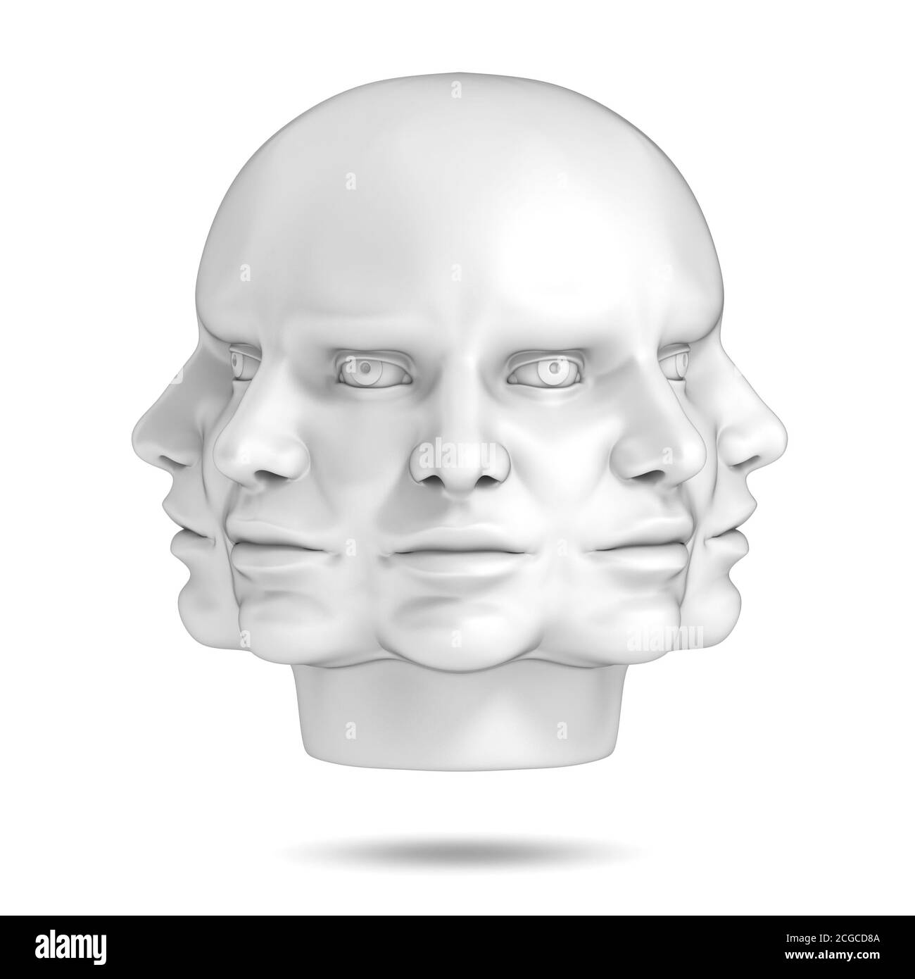 psychology, abstract human head 3d concept Stock Photo - Alamy