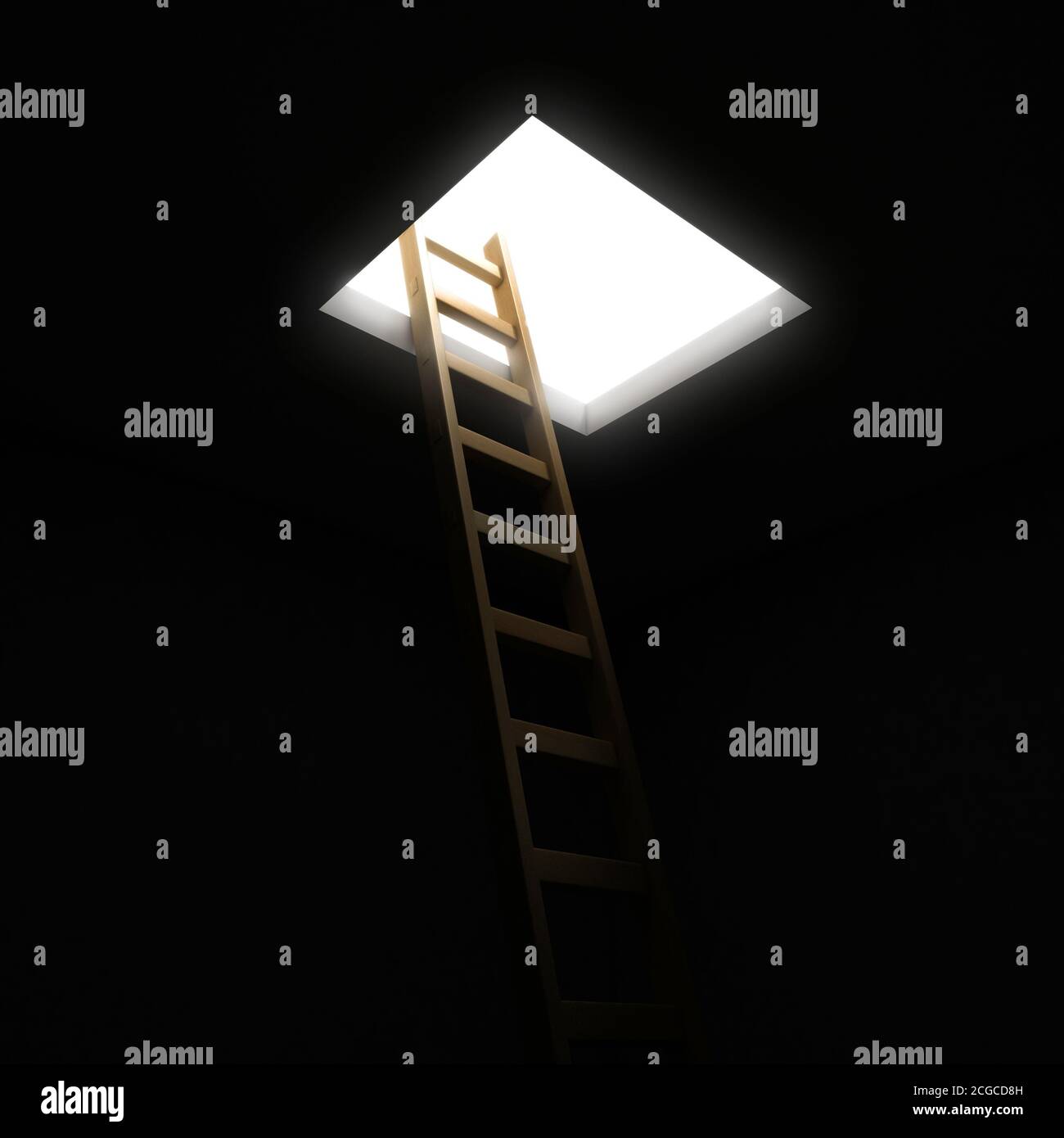 Dark basement ladder hi-res stock photography and images - Alamy