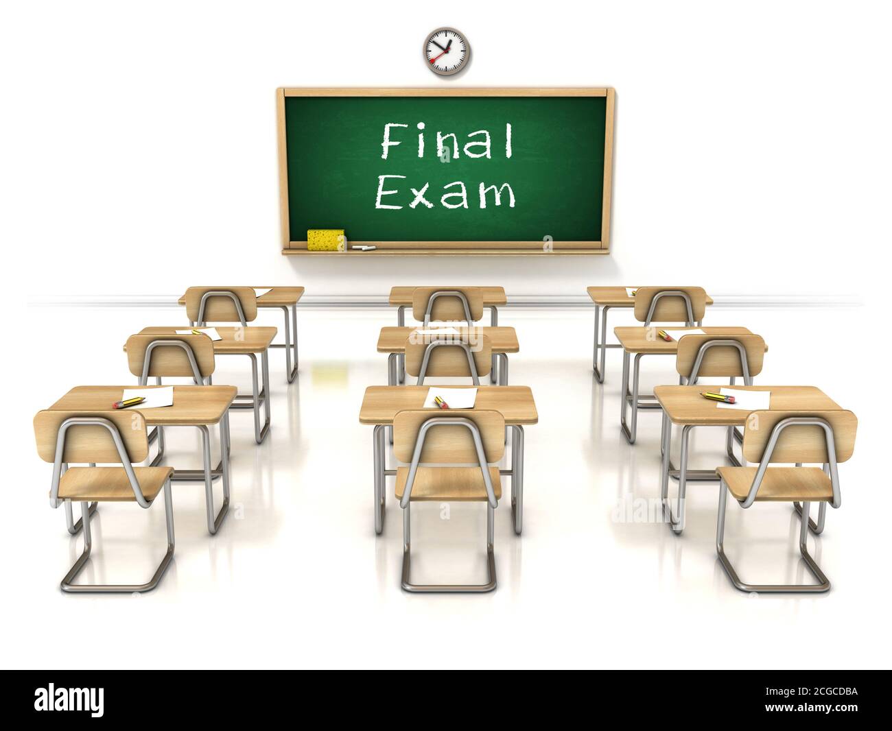 final exam concept 3d illustration Stock Photo - Alamy