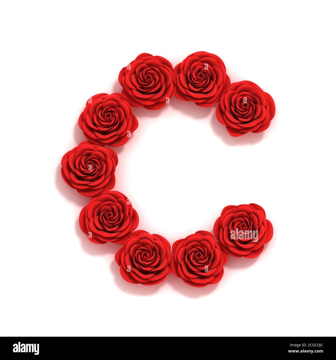 Floral font letter c Cut Out Stock Images & Pictures - Alamy