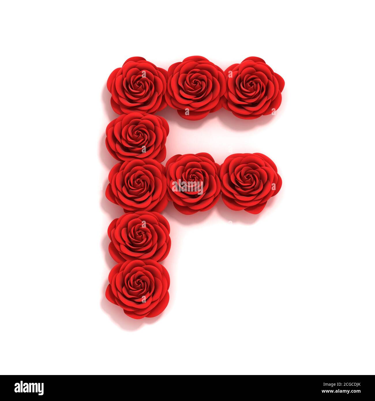 Floral font letter f hi-res stock photography and images - Alamy