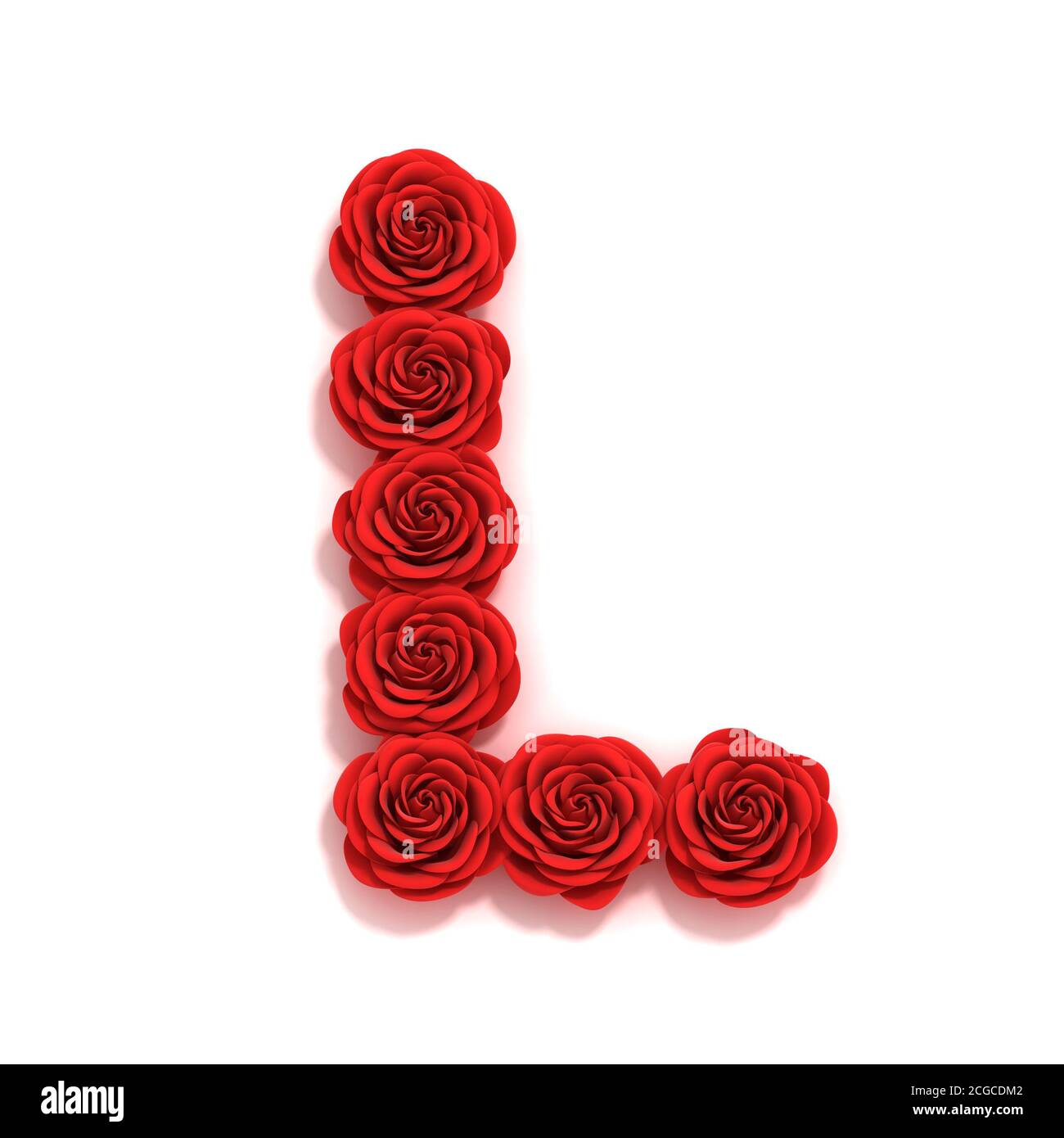 Floral font letter l hi-res stock photography and images - Alamy