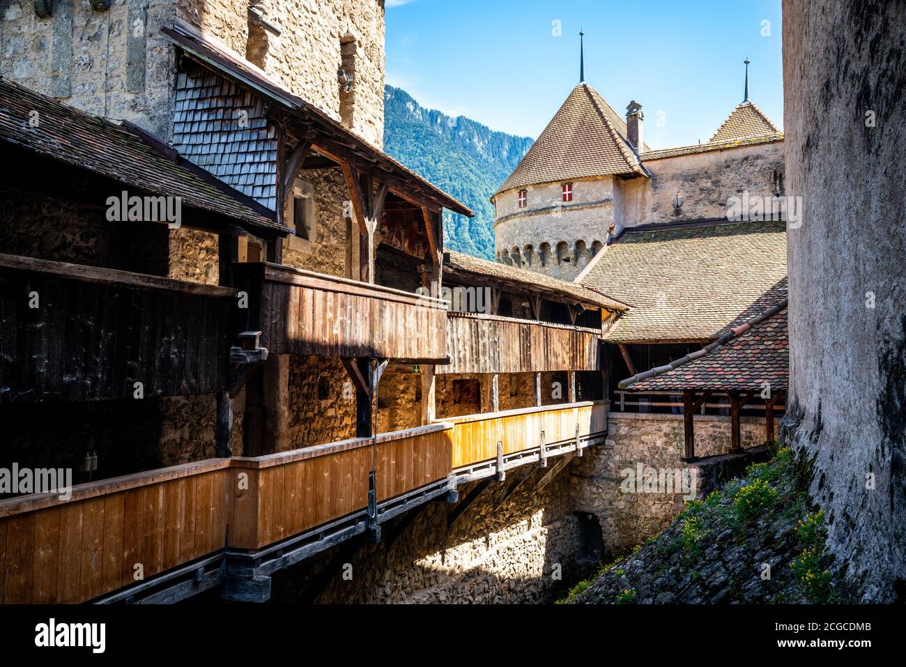 Chillon castle interior hi-res stock photography and images - Alamy