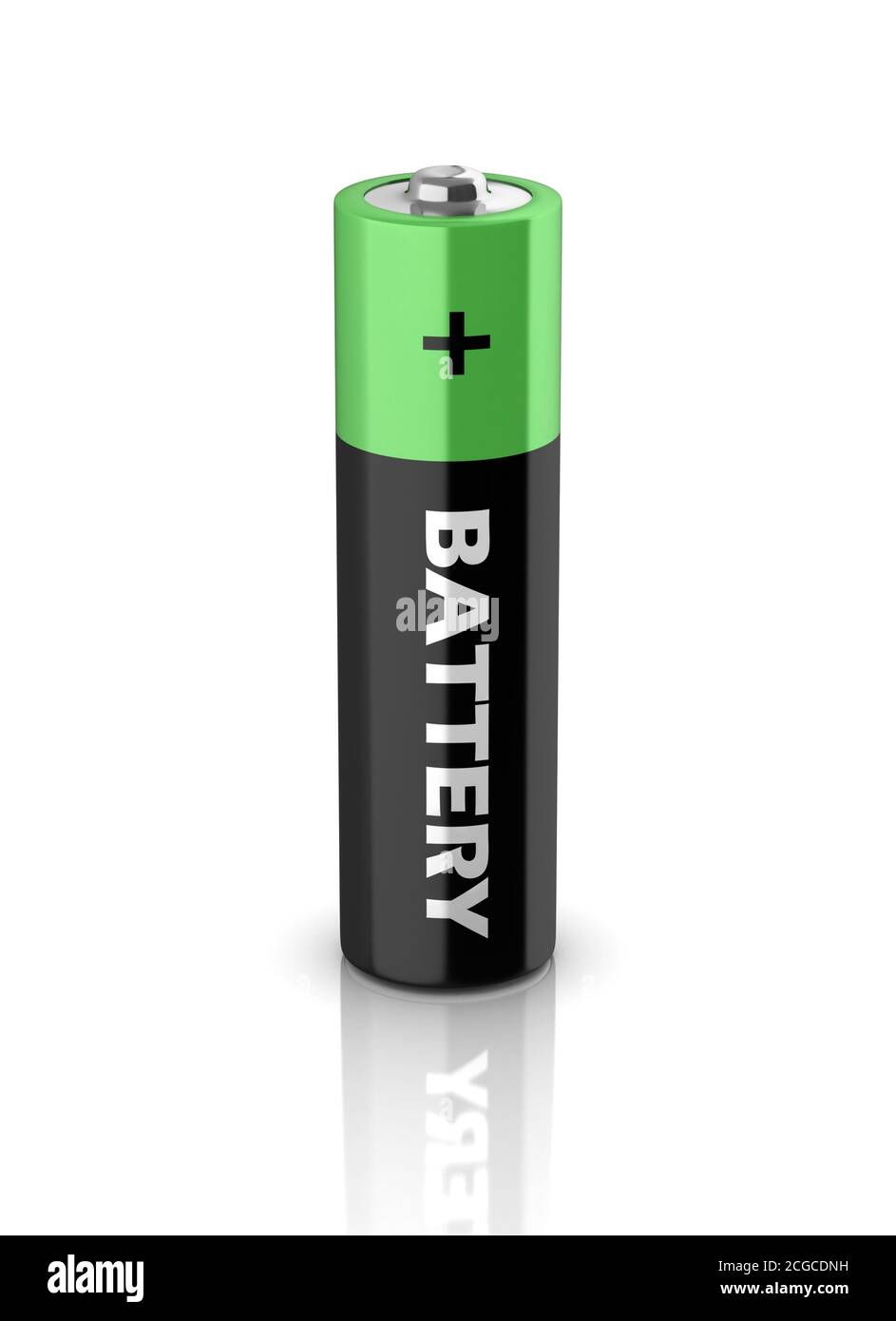 battery isolated on white background Stock Photo - Alamy