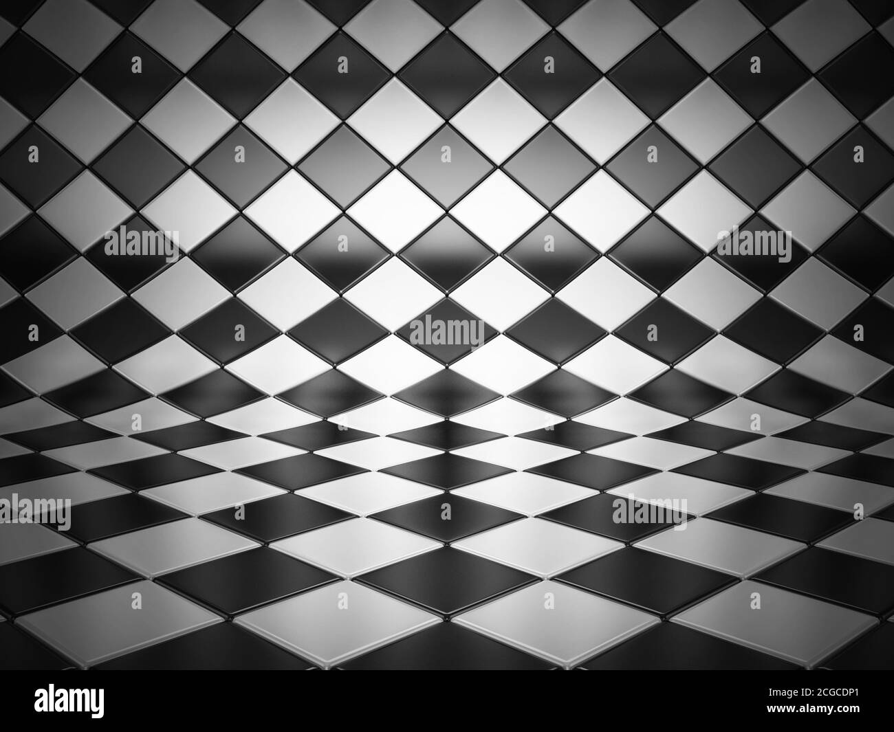 checkered room background 3d illustration Stock Photo - Alamy