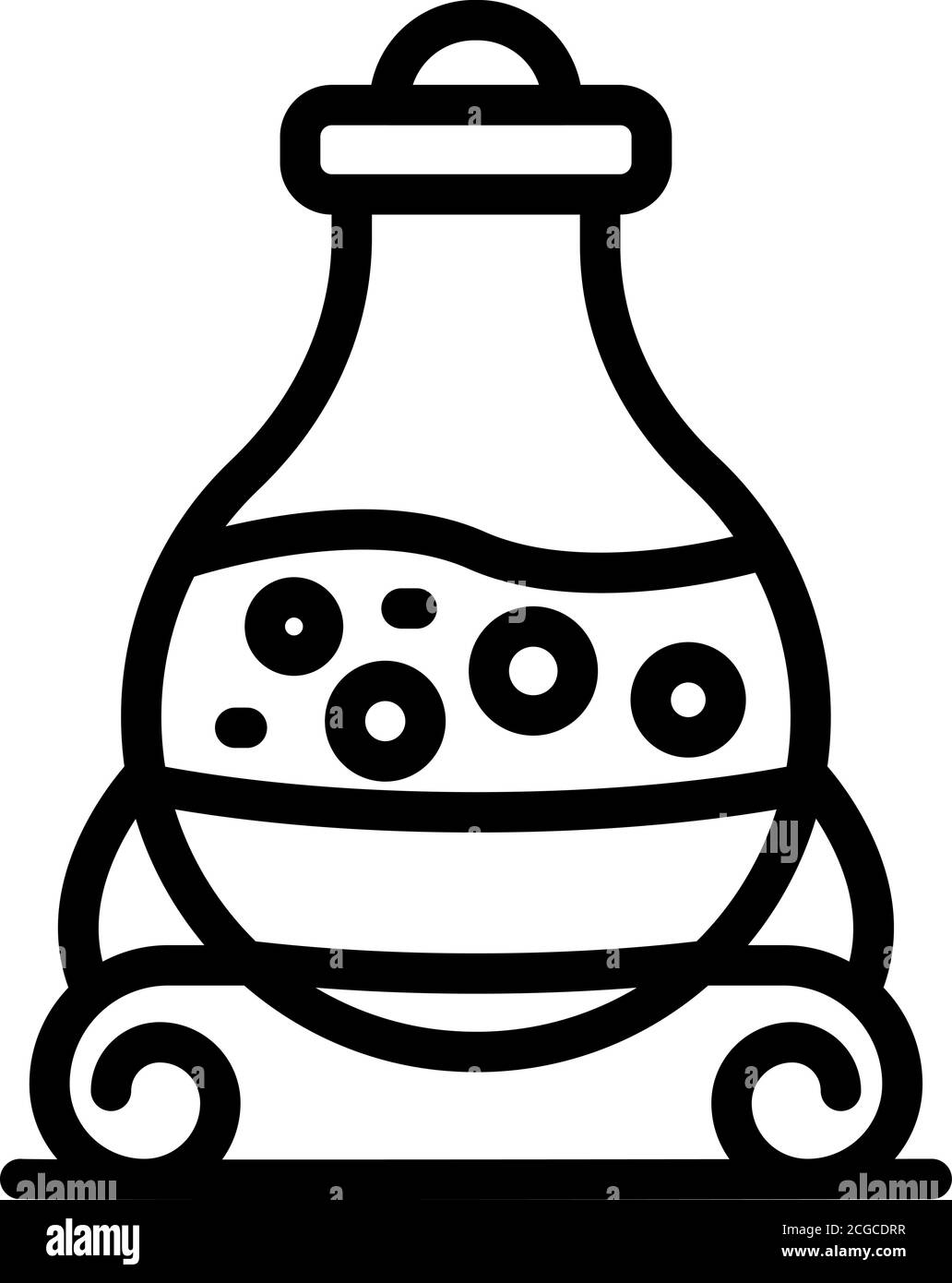 Glass bottle golden oil Black and White Stock Photos & Images - Alamy