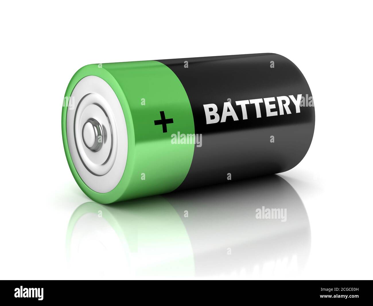 battery isolated on white background Stock Photo - Alamy