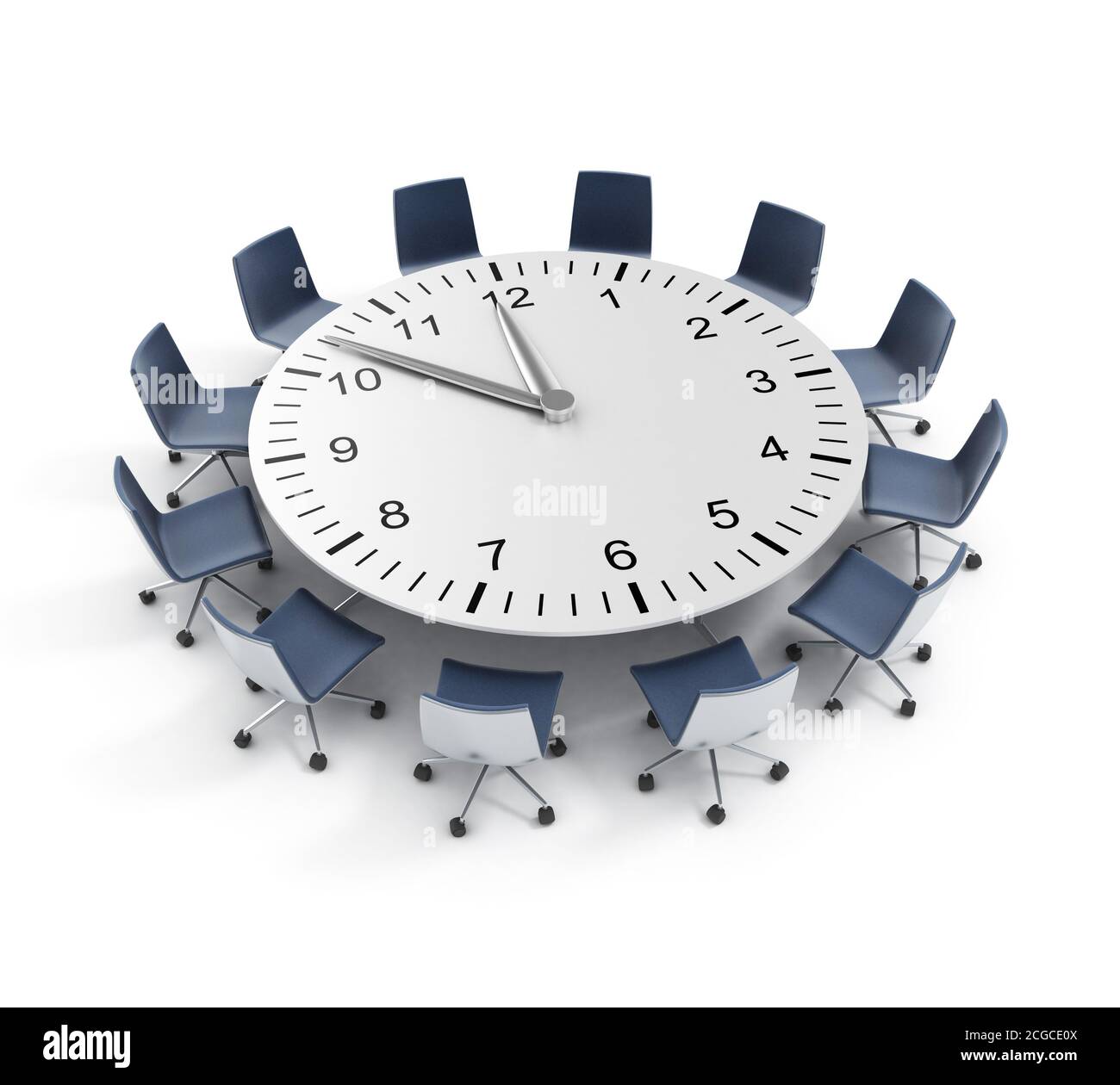 Round table meeting Cut Out Stock Images & Pictures - Alamy