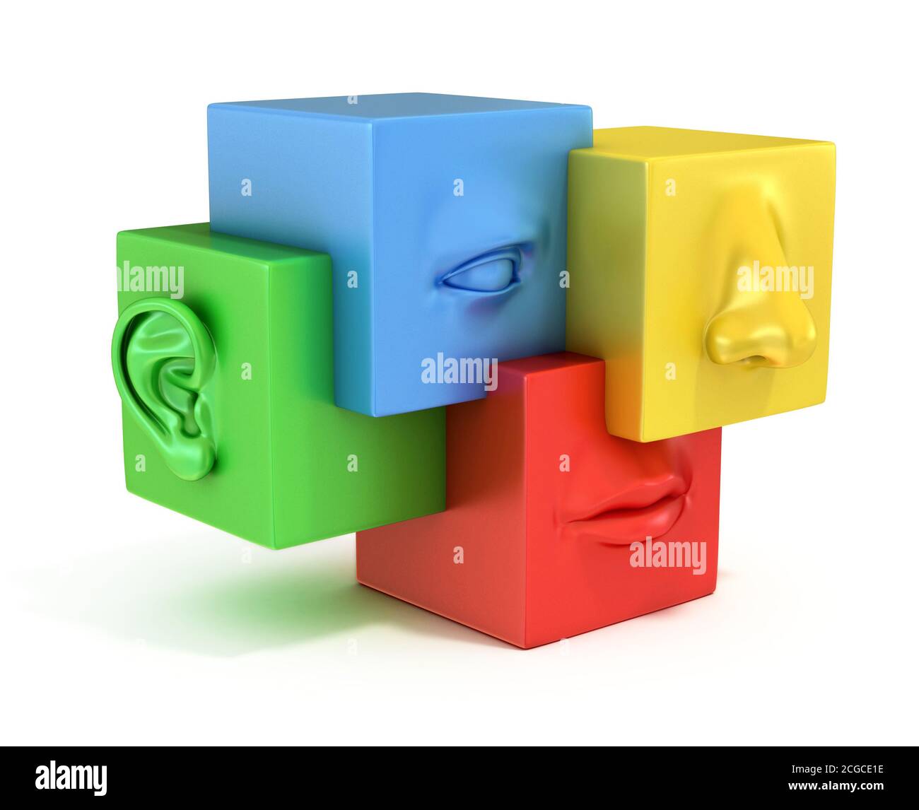 Abstract eye mouth Cut Out Stock Images & Pictures - Alamy