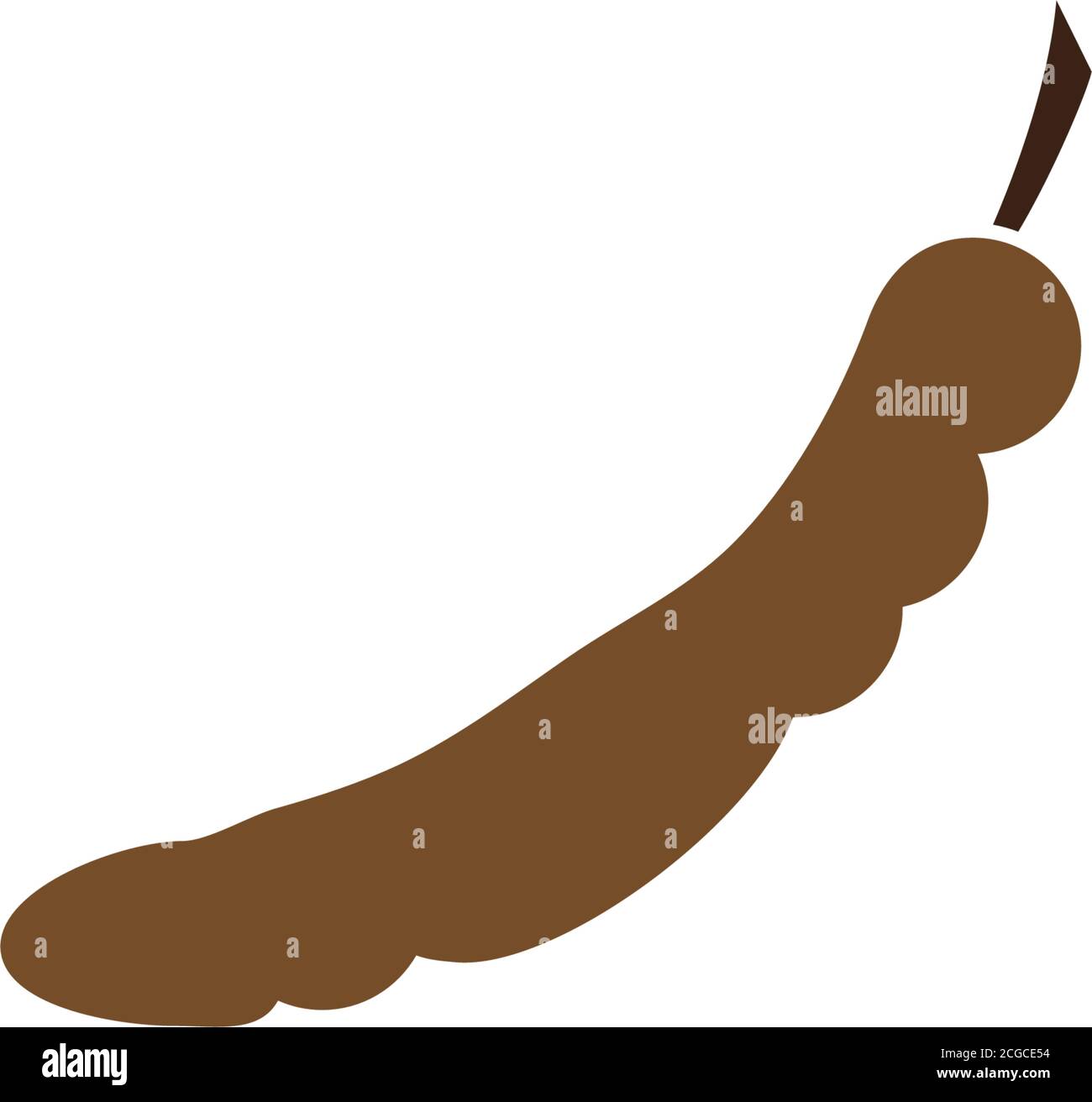 Tamarind white background Stock Vector Images - Alamy